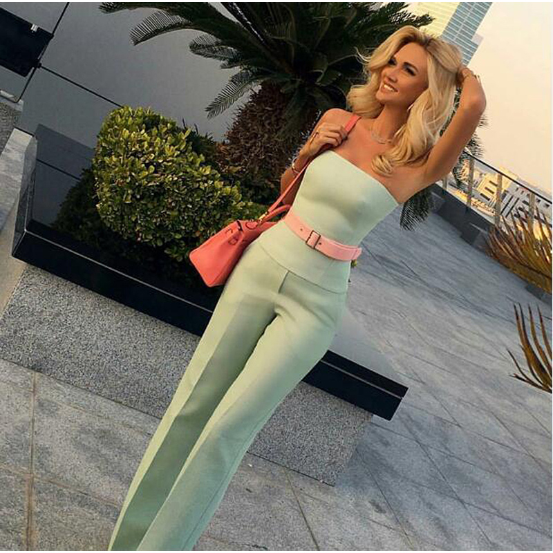 2016 Fashion Woman Two Piece Set Summer Sexy Elegant Tight Chest