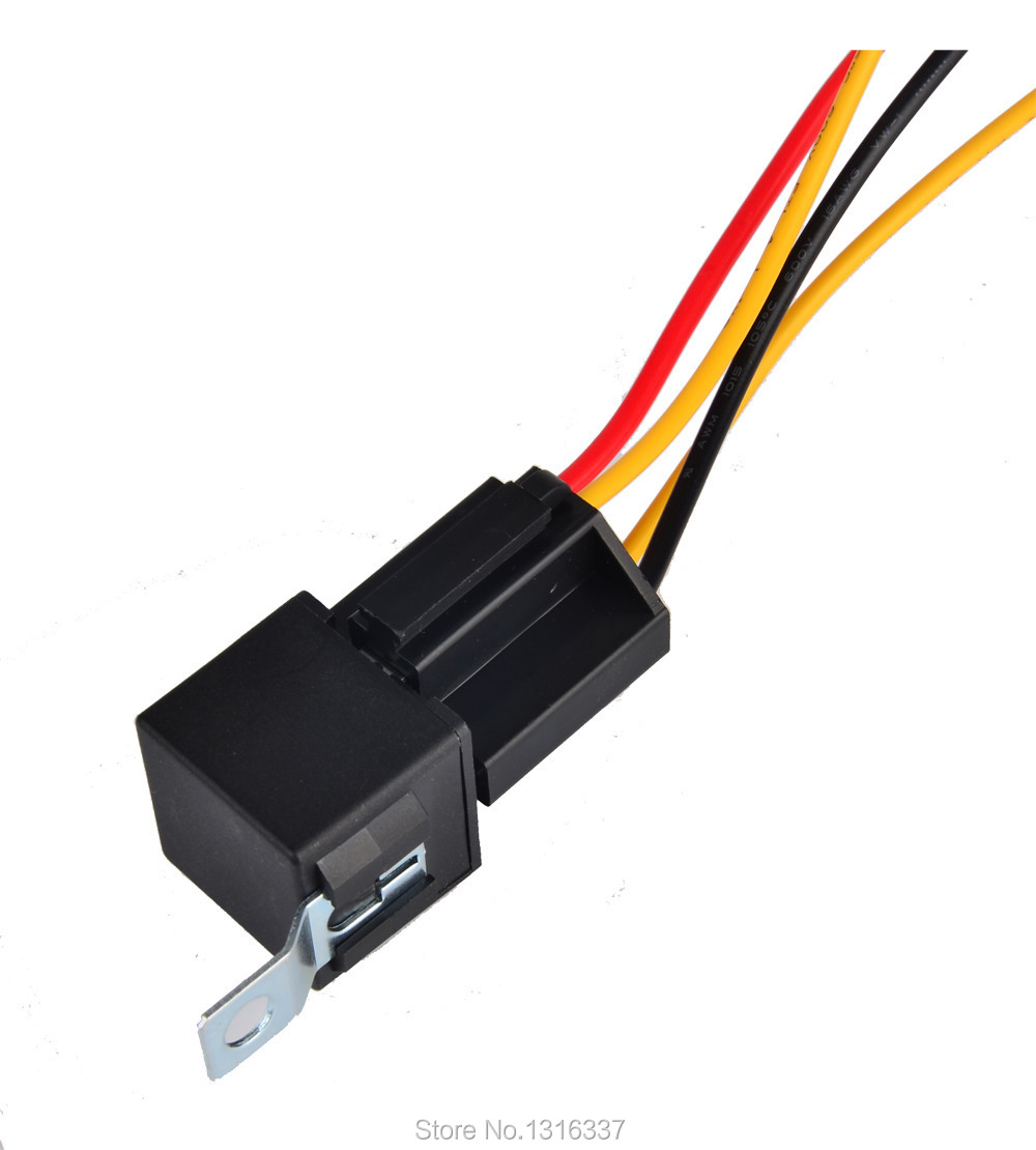 Купить 1шт 4 контакт реле + провод розетка 12v spdt автомобиль ...
