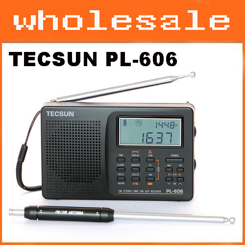 Купить pl606 tecsun pl-606 цифровой pll портативные радио fm dsp стерео ...