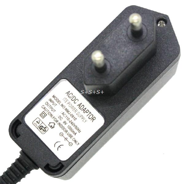 Купить DC 9v1a 9v 1a питания питания ac 100v-240v конвертер адаптер ЕС ...