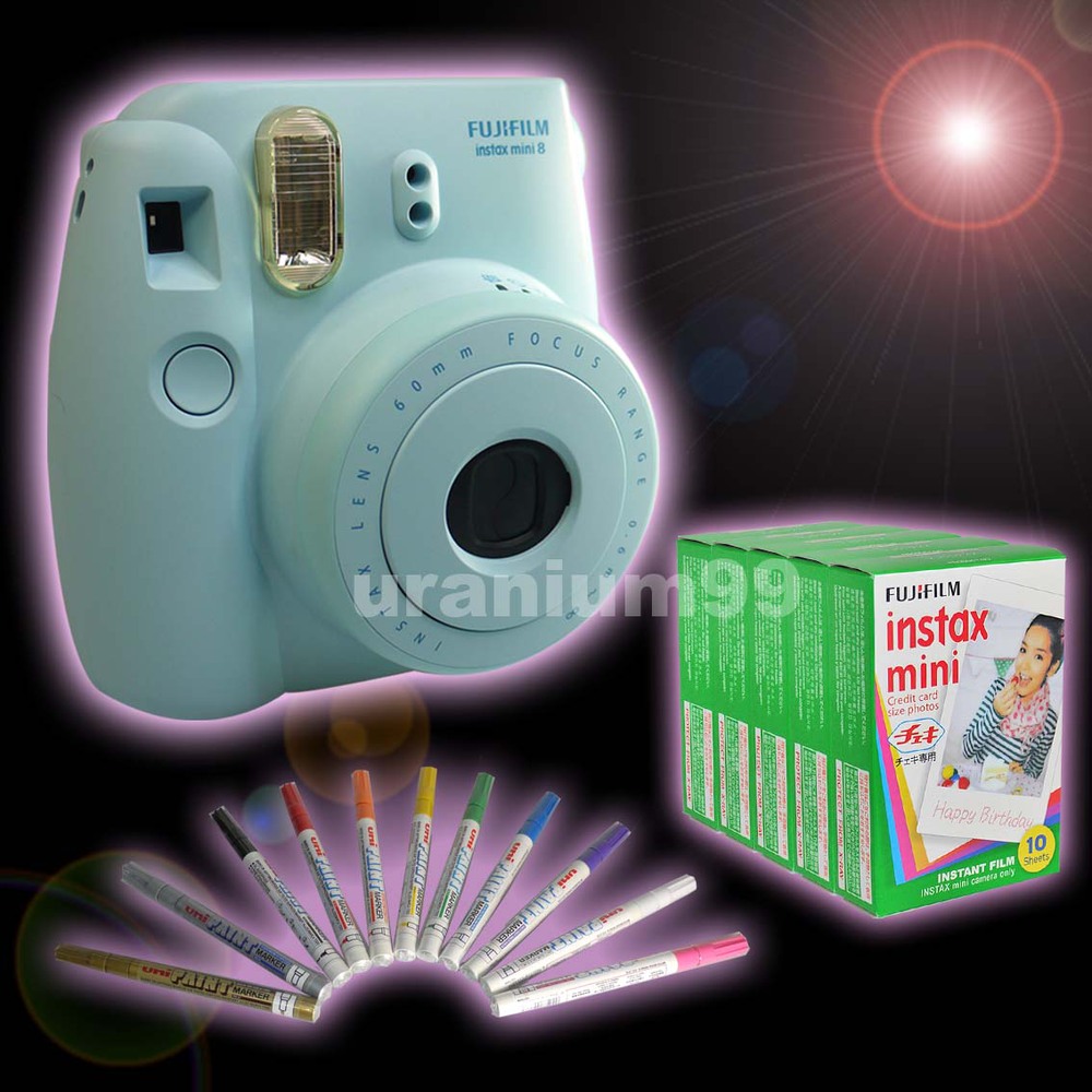 Купить Polaroid fuji fujifilm instax mini 8 камеры мягкой голубой + 5 ...