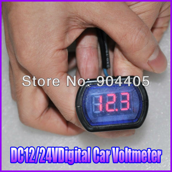 Купить DC 12v/24v цифровой привело гнили авто autobatterie вольтметр ...