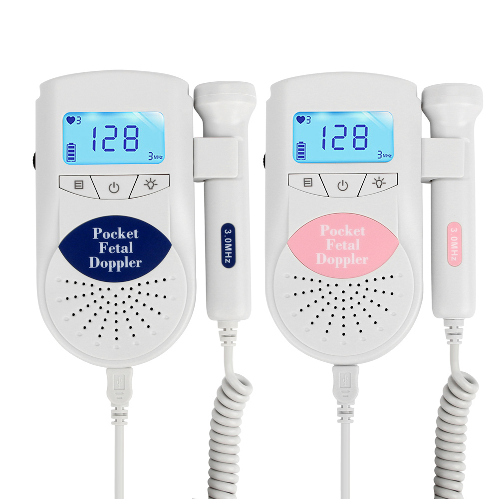 Heath Care!Pocket fetal Doppler Baby Heart Rate Monitor Prenatal Fetal ...