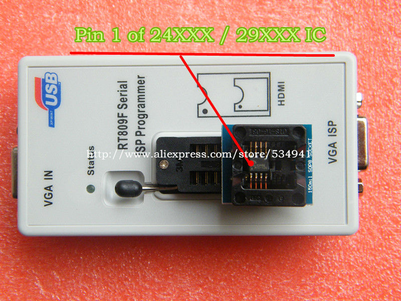 Free Shipping 100% Original Newest RT809F ISP Programmer/ RT809 lcd usb ...