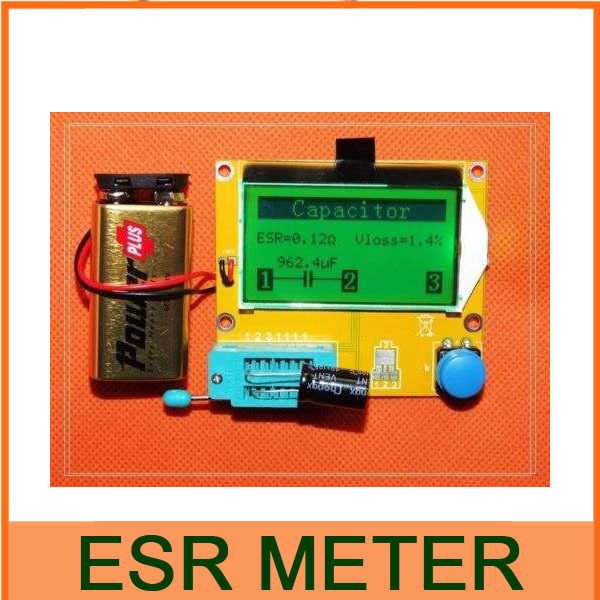 Купить ESR-t4 mega328 цифровой транзистор тестера диод триод esr метр ...